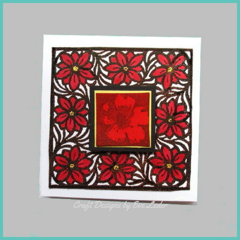 Red Flower Mother's Day Card | Craft Designs by Eve Leder