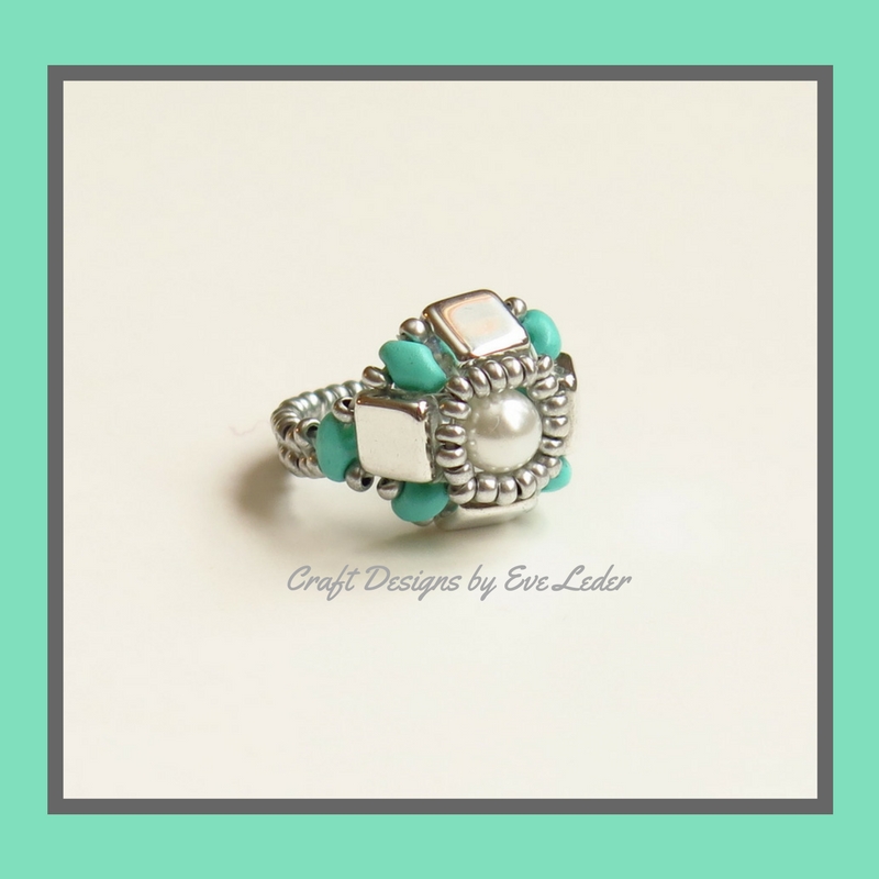 Herringbone Stitch Ring | Tutorial | Craft Designs by Eve Leder